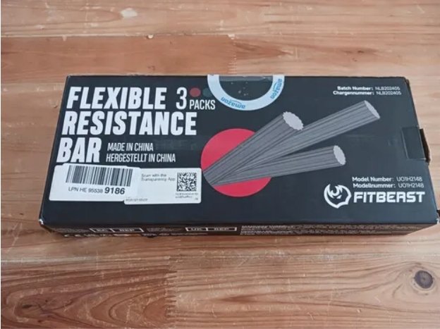Twist Exerciser Bars Flexible Portable Power Bar Body Massage 2 pack ...
