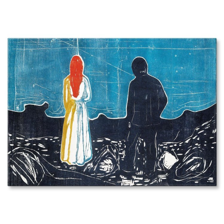 Two people Edvard Munch Metalowy Plakat Blacha dekoracyjna Tabliczka ...