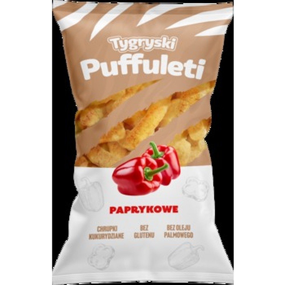 Tygryski Puffuleti o smaku paprykowym 85 g - Inna marka | Sklep EMPIK.COM