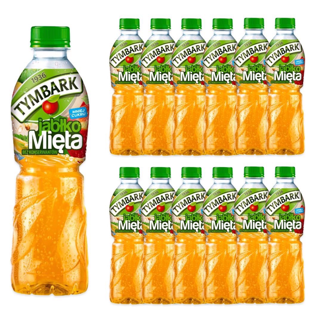 Tymbark Napój jabłko mięta 500 ml x 12 sztuk - Tymbark | Sklep EMPIK.COM