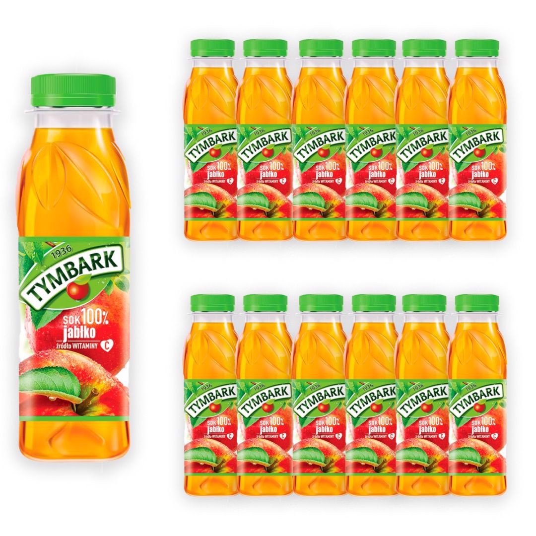 Tymbark Sok 100% jabłko 300 ml x12 sztuk - Tymbark | Sklep EMPIK.COM