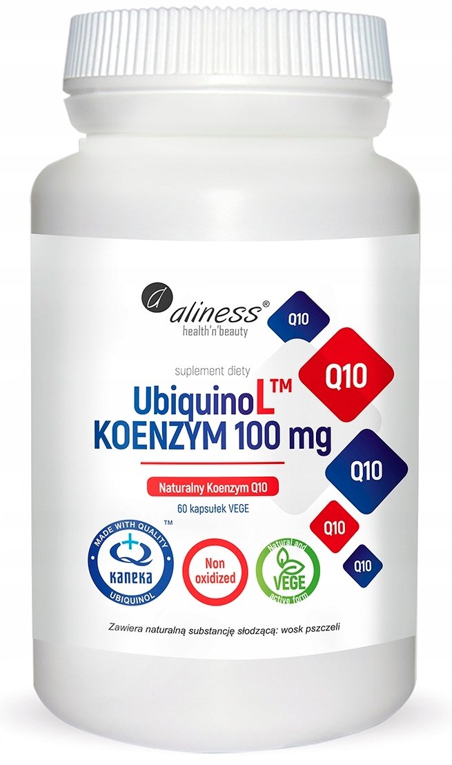 UbiquinoL KANEKA Naturalny KOENZYM Q10 100mg x 60 Vege caps. || Aliness | Sklep EMPIK.COM