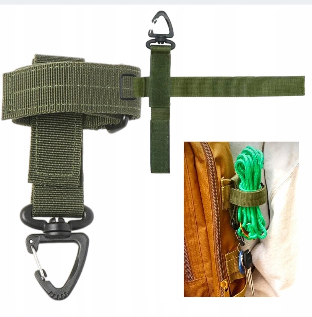 Uchwyt do paska plecaka torby brelok klips mocowanie na kijki rękawice ...