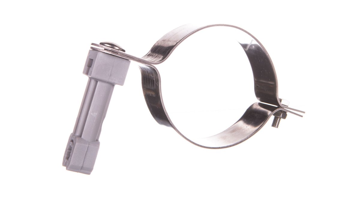 Uchwyt do rury spustowej fi 80mm nierdzewny z plastikiem 64.08/P NI ...