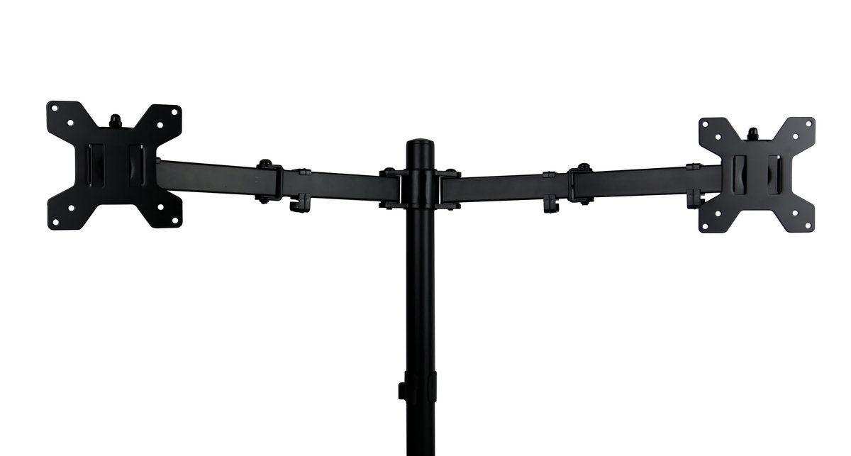 Uchwyt Na Dwa Monitory, Na Biurko, Stalowy, Praktyczny I Bezpieczny ...