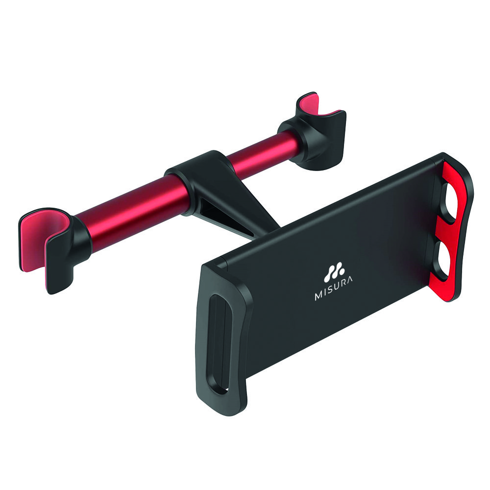 Uchwyt na tablet i telefon komórkowy do samochodu-BLACK/RED - Misura ...