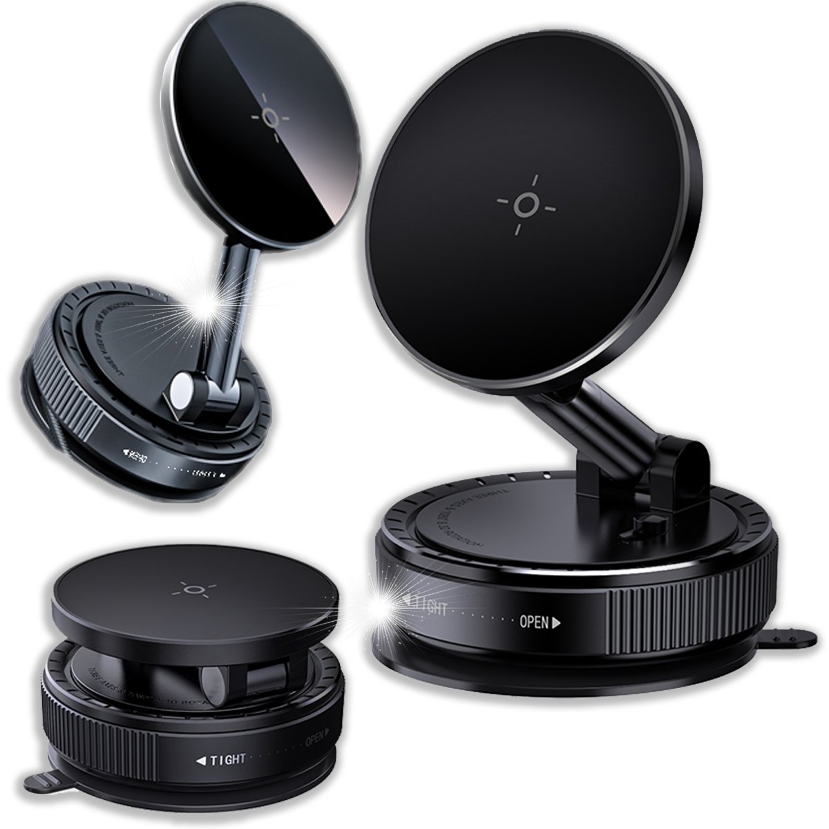 Uchwyt na telefon do samochodu na kokpit, szybę, deskę, magnetyczny 360 ...