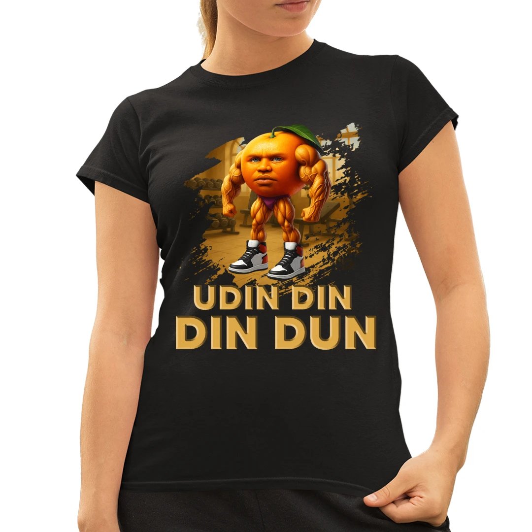 Udin Din Din Dun - Pomarańcza - Siłownia- Italian Brainrot - Damska ...