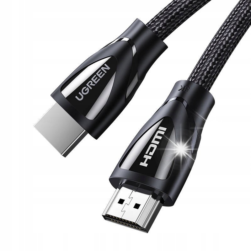UGREEN Przewód Kabel Wideo HDMI 2.1 HDR FULL HD 2K UHD 4K 8K 60HZ 120HZ ...