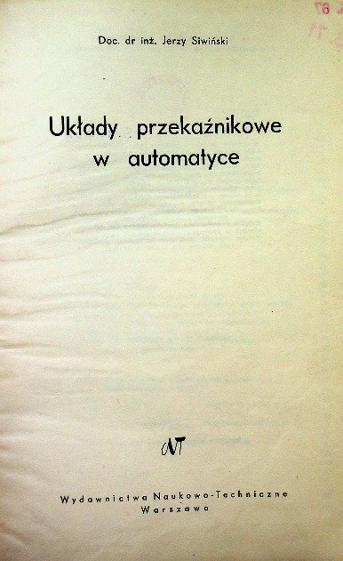 Uk ady przeka nikowe w automatyce - Opracowanie zbiorowe | Książka w Empik