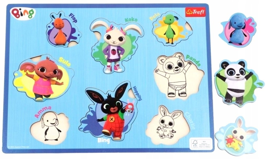 Układanka drewniana BING Puzzle TREFL 61534 - Trefl | Sklep EMPIK.COM