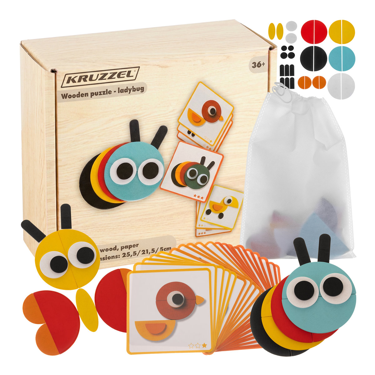 Układanka Drewniana Montessori Puzzle Gra Edukacyjna dla Dzieci ...