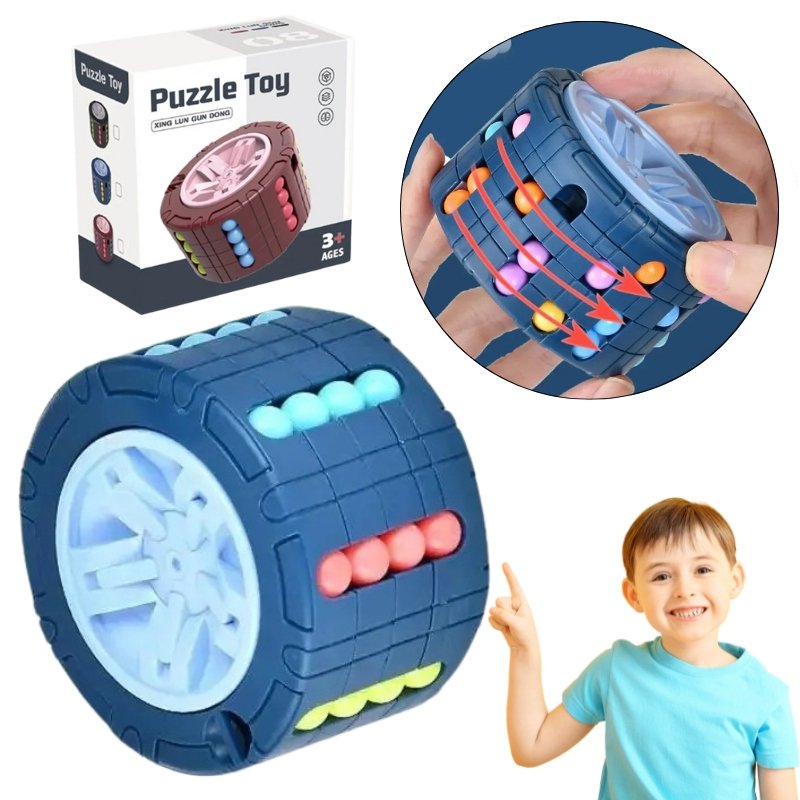 Układanka Kostka Obrotowa Puzzle Gra Logiczna Zabawka Edukacyjna ...