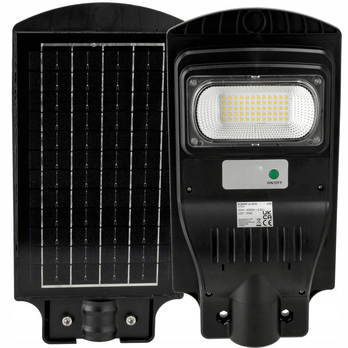 Uliczna Lampa solarna IP65 LED 30W NW + czujnik MV - LED-ONE | Sklep ...