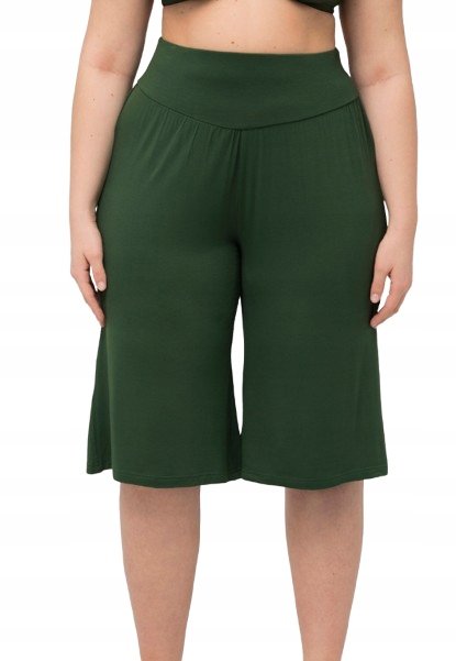 ULLA POPKEN DAMSKIE SPODENKI KHAKI DO KOLANA PLUS SIZE 54-56 J_A - ULLA ...