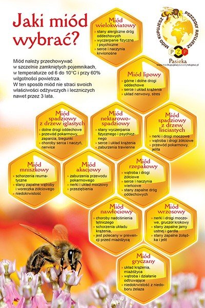 Ulotki Pocztowe "Jaki Miód Wybrać" (20Szt) - Wzór U68 - BEE&HONEY | Sklep EMPIK.COM