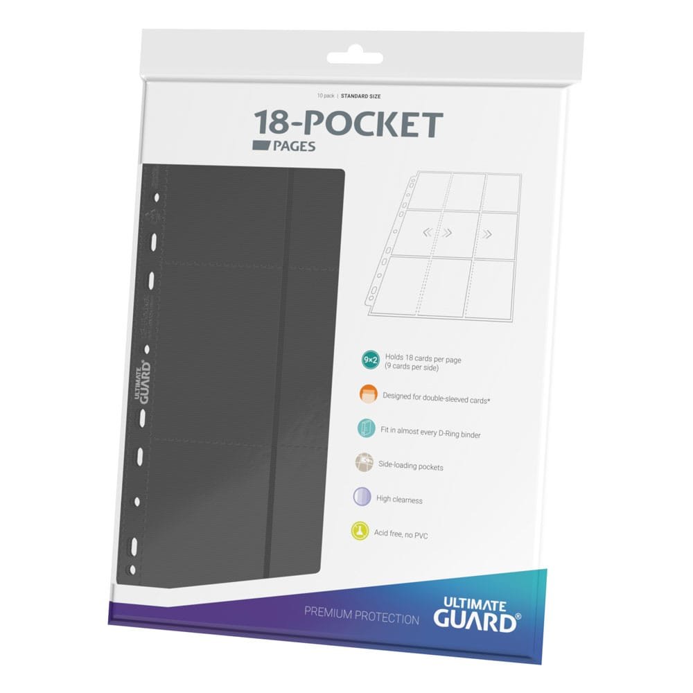 Ultimate Guard 18-Pocket Pages Side-Loading (10) - Grey - Inna marka ...