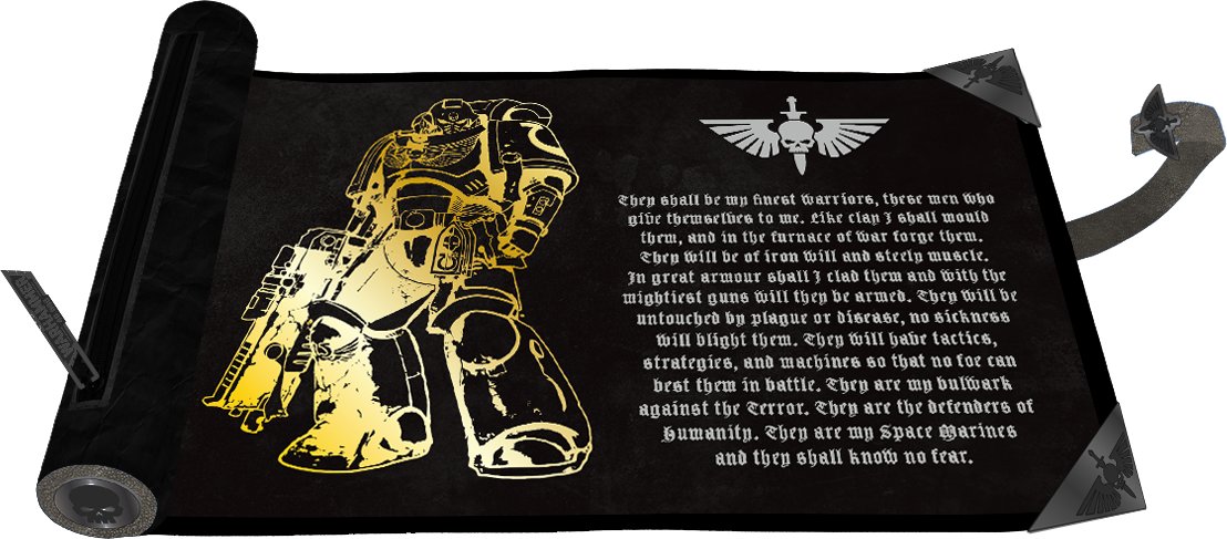 Ultra-Pro: Warhammer 40,000 - Dice Scroll - Space Marines - Adeptus ...