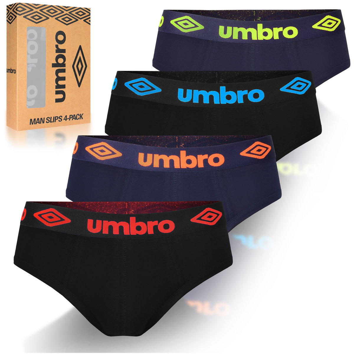 Umbro Slipy Majtki Męskie Bawełniane 4 sztuki Rozmiar L - Umbro | Moda Sklep EMPIK.COM