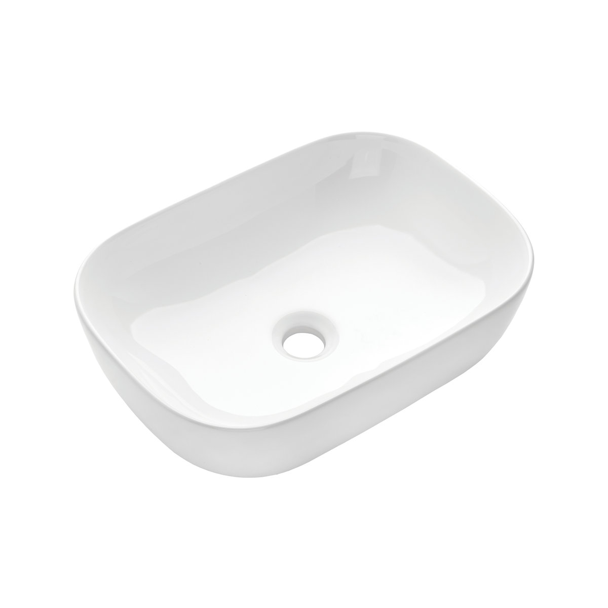 Umywalka Nablatowa prostokątna Invena VITORIA 45,5 cm z otworem na ...