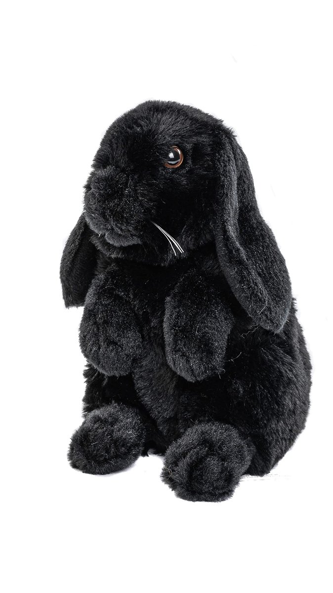 Uni-Toys - Baran królik czarny - 19 cm (wysokość) - zając, zwierzęta ...