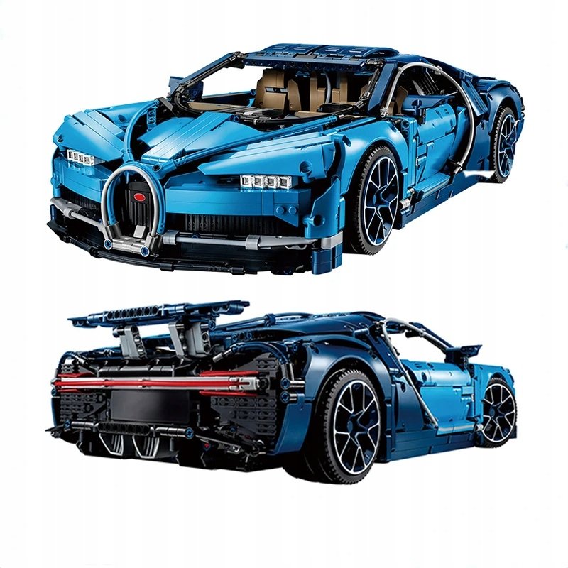 UNIKATOWY PREZENT NA ŚWIĘTA DUŻY ZESTAW KLOCKI SAMOCHÓD BUGATTI CHIRON ...