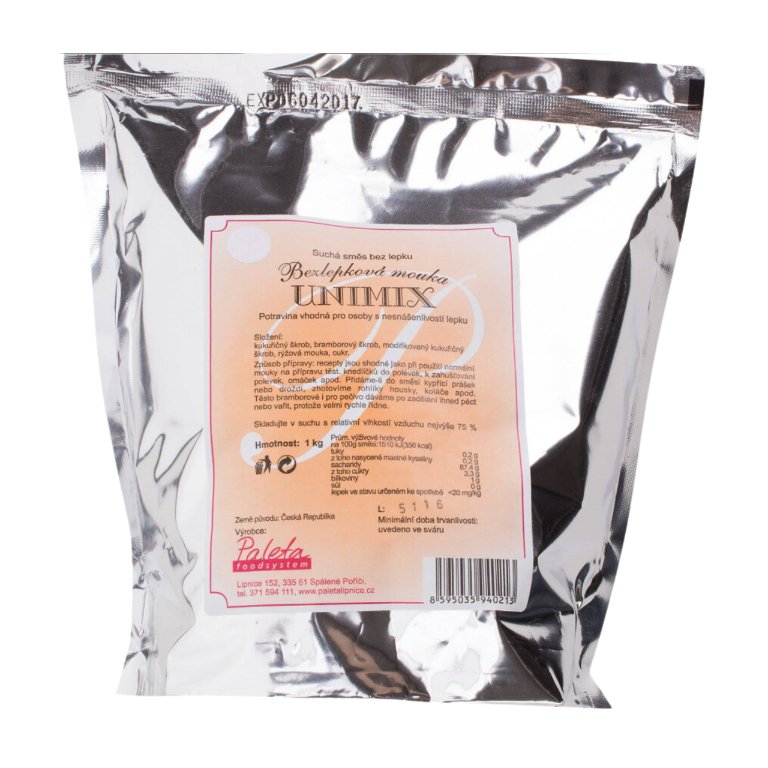 Unimix Mąka Bezglutenowa Drobna 1 Kg W Opakowaniu Naturalne Składniki ...