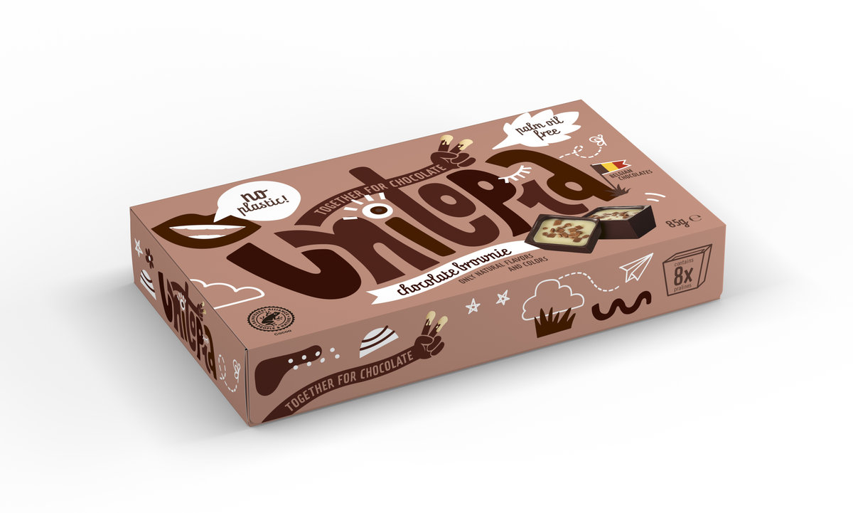 Unitopia Chocolate Brownie / CALUWÉ DEMANDE PRALINES NV - Inny ...