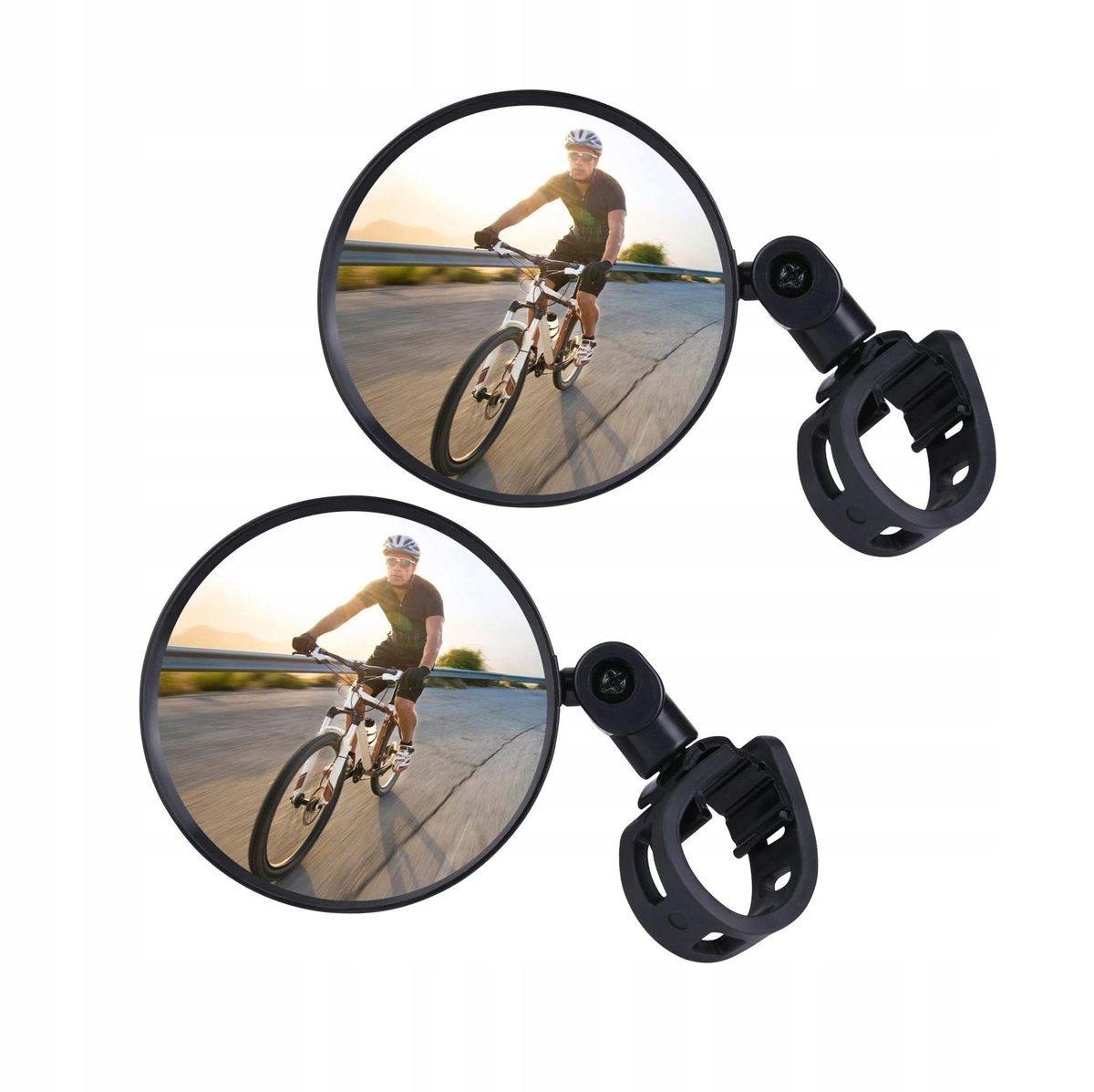 Uniwersalne lusterka rowerowe Flintronic 360° 2 sztuki czarne ...