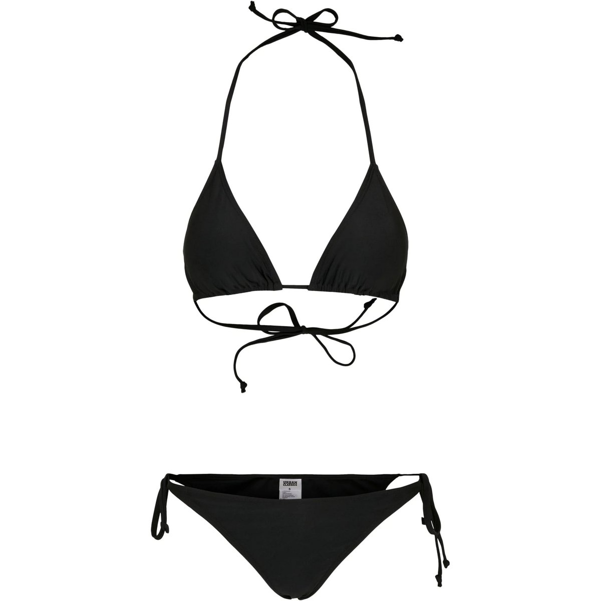 Urban Classics Damskie Trójkątne Bikini Z Recyklingu (L / Czarny ...