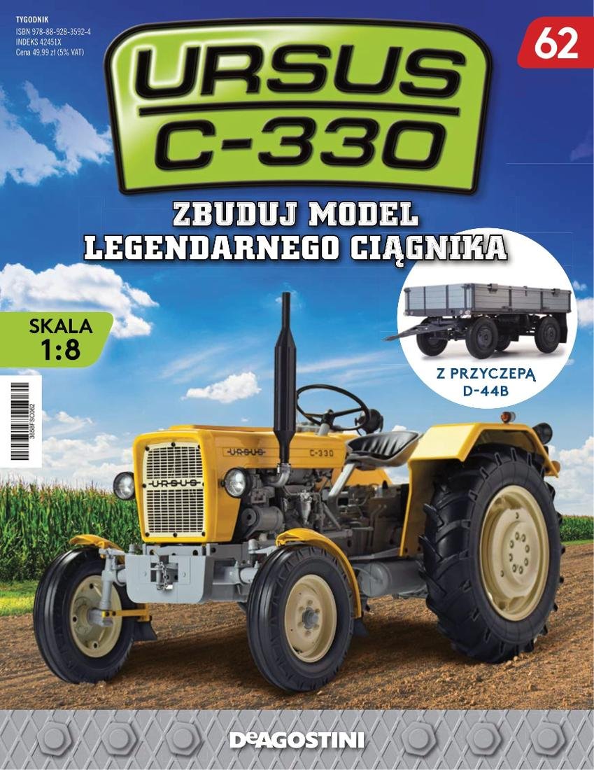 Ursus C-330 Zbuduj Model Legendarnego Ciągnika Nr 62 - De Agostini ...