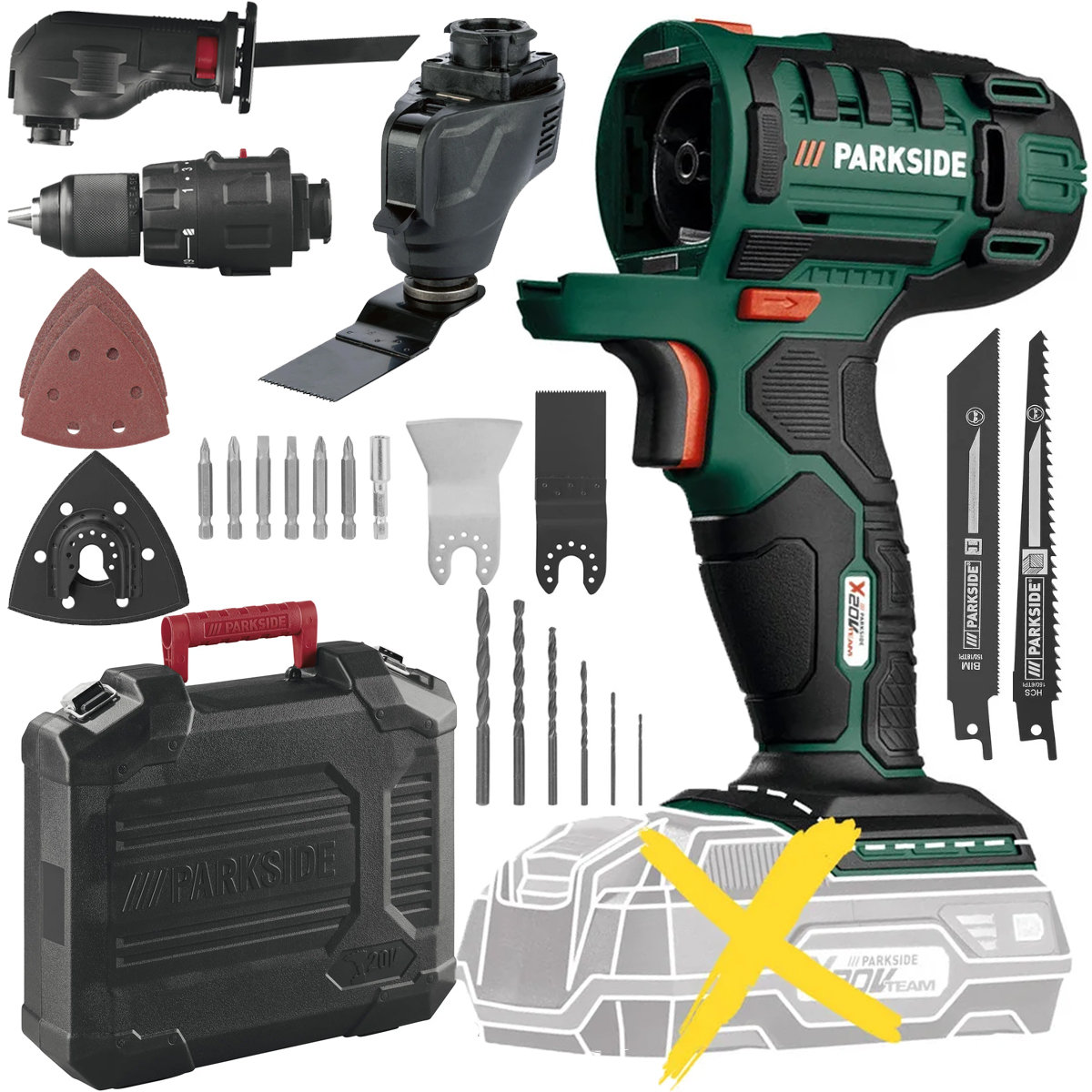 Urządzenie wielofunkcyjne Parkside PKGA 20 Li-C2 - Parkside | Sklep ...