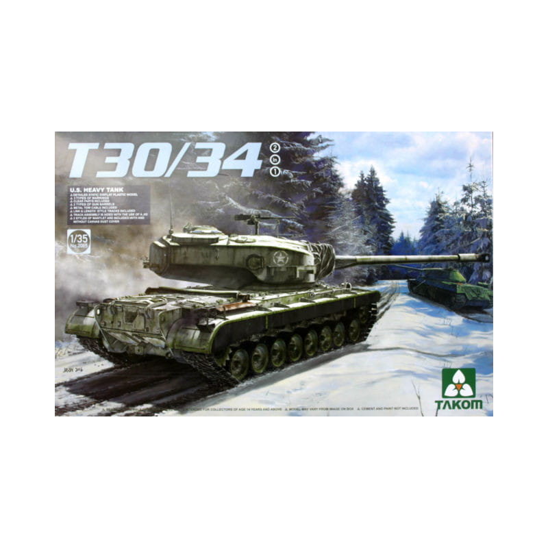 Us Heavy Tank T30/34 2In1 1:35 Takom 2065 - Takom | Sklep EMPIK.COM