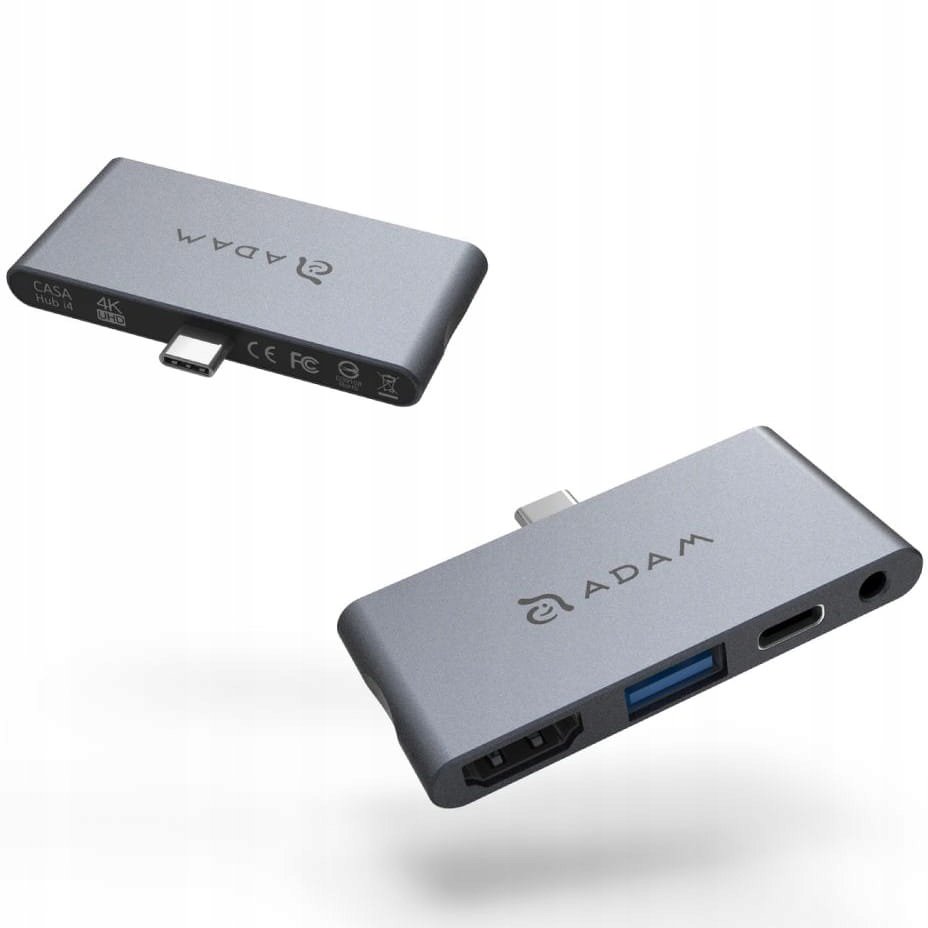 Usb-C, Hdmi, Usb, Jack, Adam Elements Casa Hub I4 - Adam | Sklep EMPIK.COM