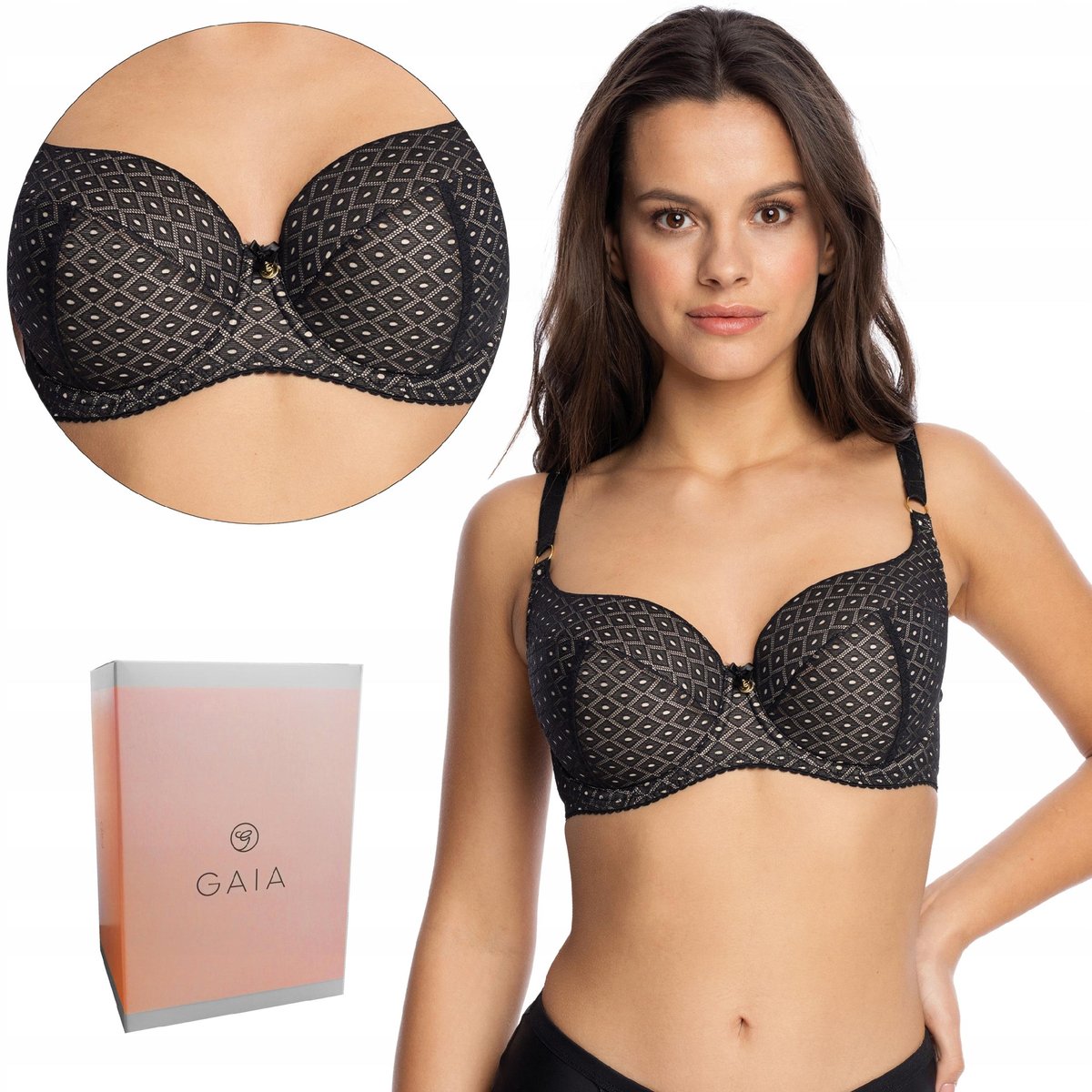 Usztywniany Biustonosz Full Cup Gaia 1154 Lana 80H - GAIA | Moda Sklep EMPIK.COM