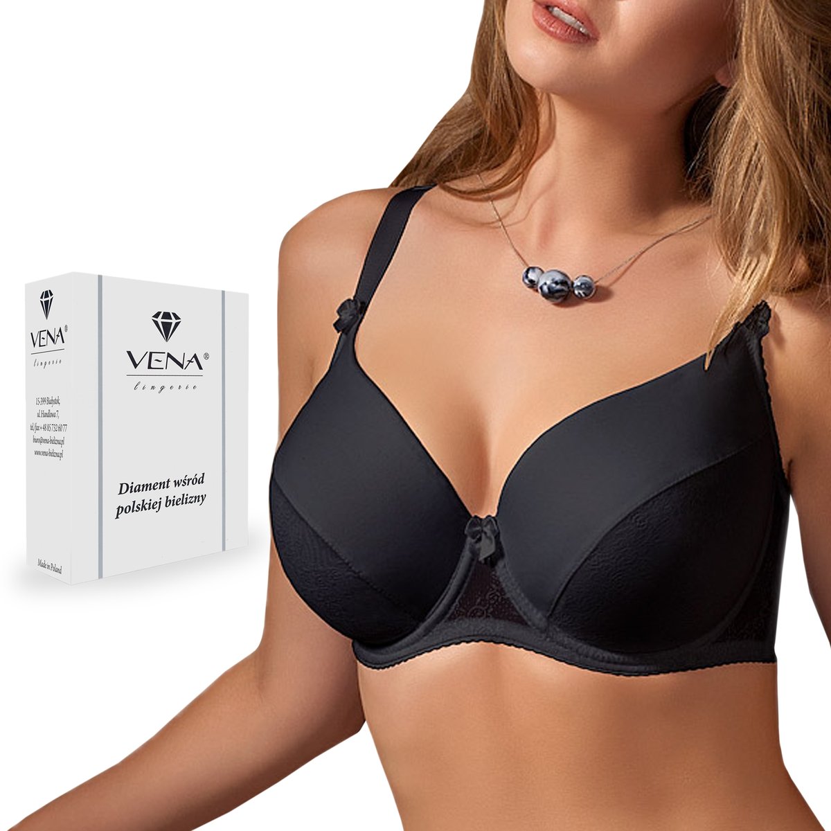 Usztywniany Biustonosz Vena Vb-231 Full Cup Czarny - Inna marka | Moda Sklep EMPIK.COM