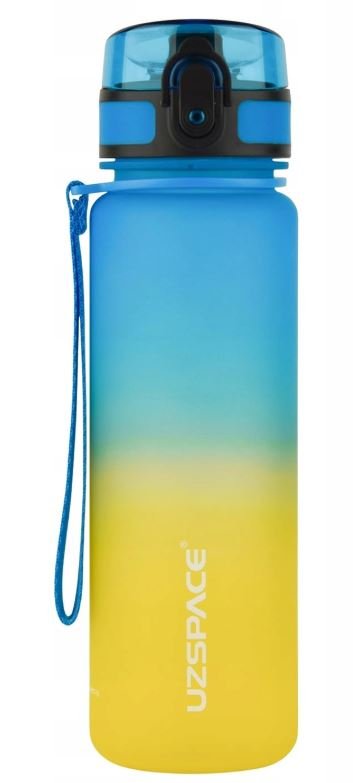 UZSPACE Butelka tritan 500 ml gradient niebiesko-żółta 3026 - Inna ...