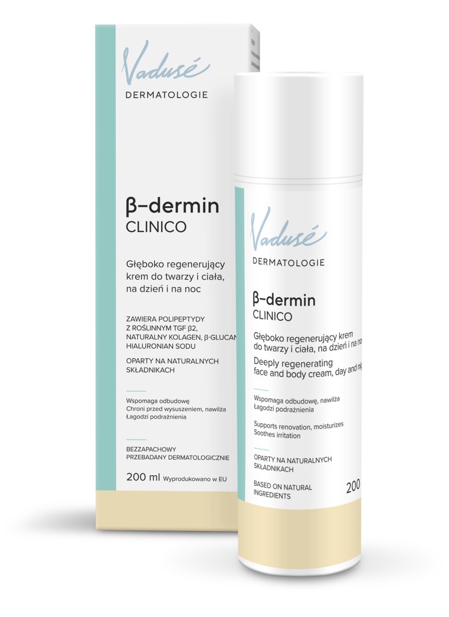 Vadusé Dermatologie, β-dermin, Głęboko regenerujący krem do twarzy i do ...