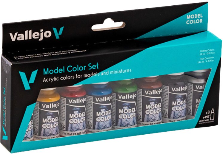 Vallejo: 70.260 - Model Color Set - Wargames Basics (8 x 18 ml ...