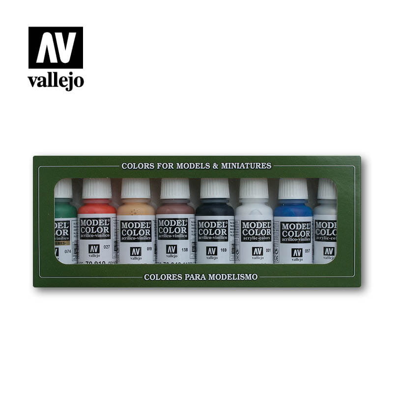 Vallejo 70103 Wargames Basics Model Color Set Zestaw 8 farb 17ml ...