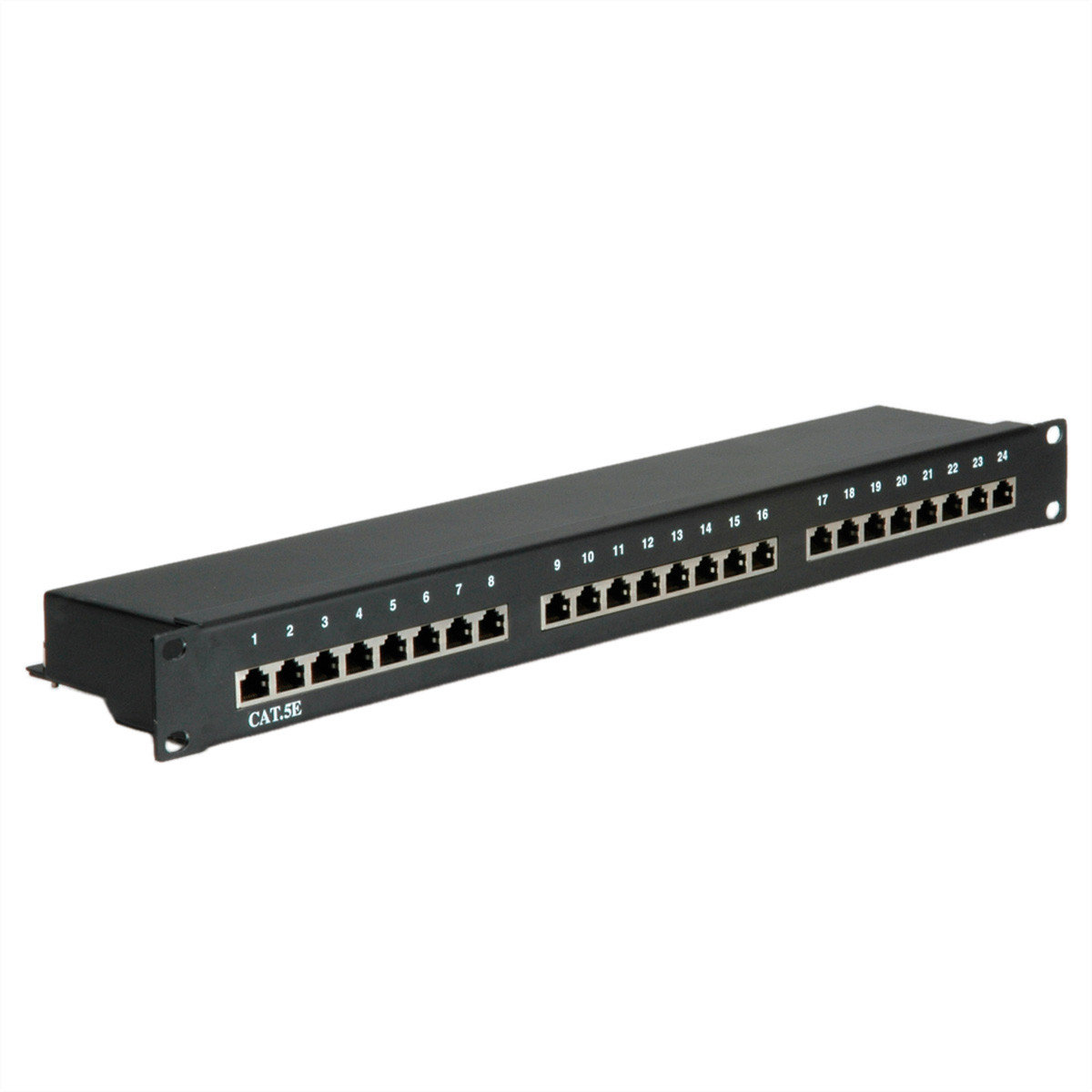 VALUE Patch panel kat.5e (klasa D) 19, 24P, ekranowany, czarny - Value ...