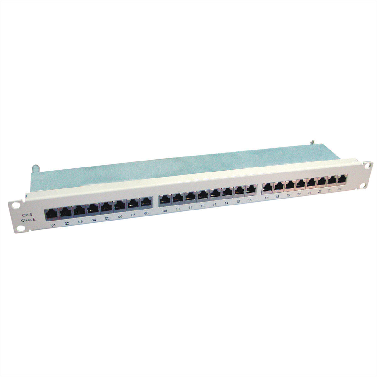VALUE Patch panel kat. 6 (klasa E) 19, 24 P, ekranowany, szary - Value ...