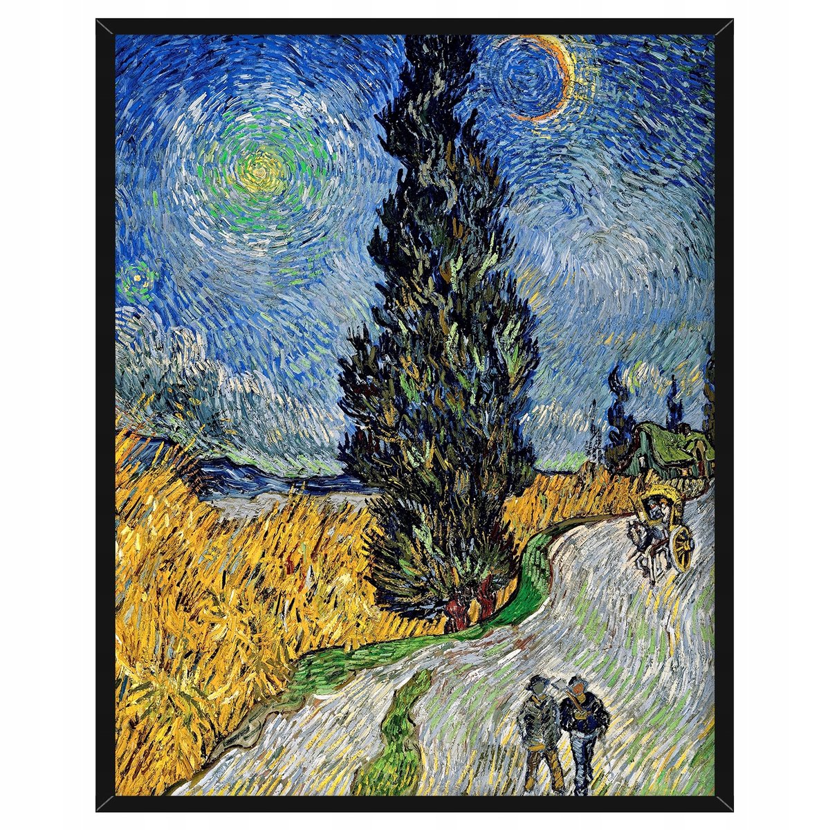 Van Gogh Droga z cyprysem i gwiazdą 40x50 - Inna marka | Sklep EMPIK.COM