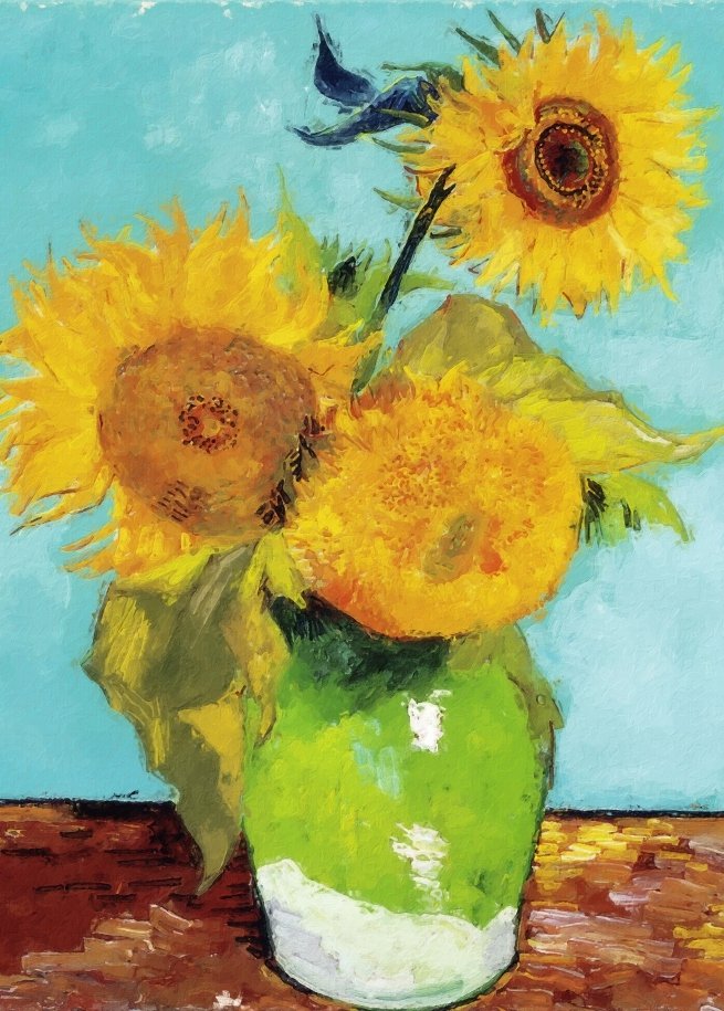 VAN GOGH SŁONECZNIKI PLAKAT 59,4x84,1cm A1 OBRAZ #436 - KMB PRESS ...
