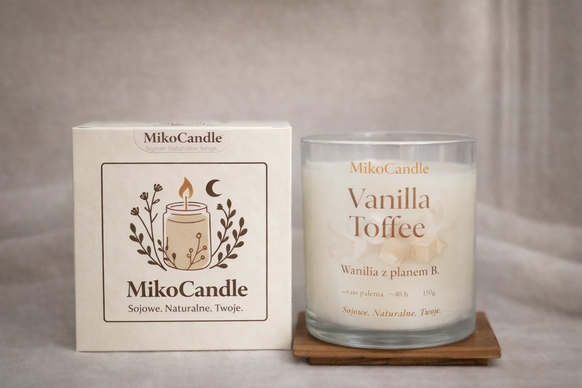 Vanilla Toffe / Wanilia Toffee - Świeca sojowa 150g - MikoCandle ...