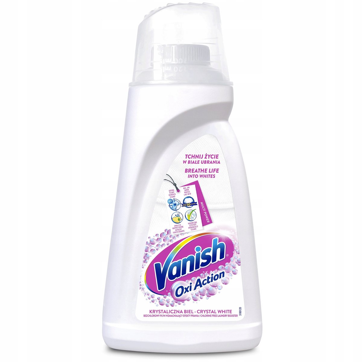 Vanish odplamiacz wybielacz w płynie do tkanin białych Oxi Action White 1 L - Vanish | Sklep ...