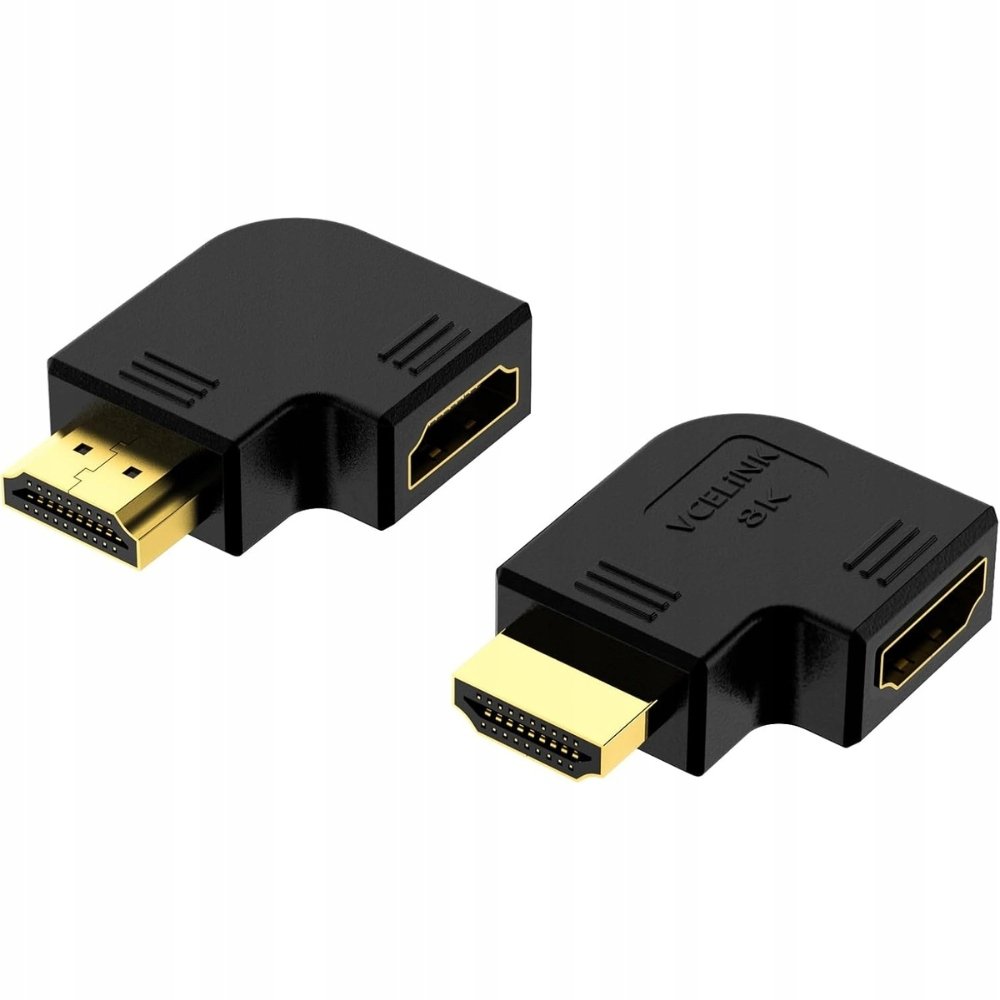 VCELINK Adapter HDMI 8K Kątowy 90° i 270° - HDMI 2.1 HDR Dolby - Inna ...