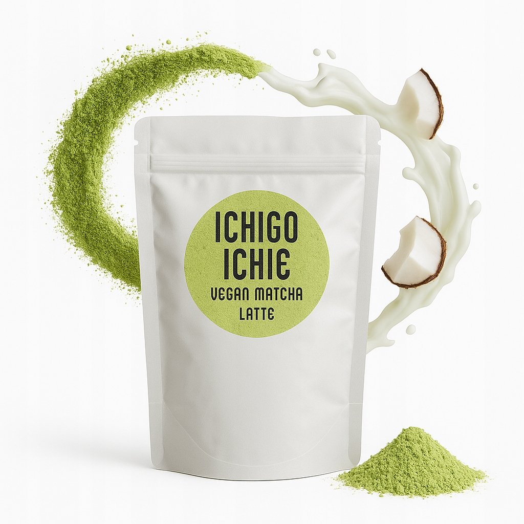 Vegan Matcha Latte Zielona Herbata Premium Bio Sproszkowana Japońska ...