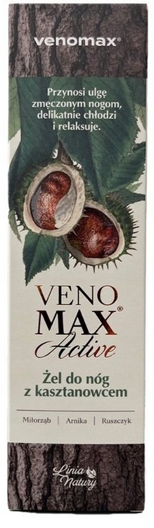 Venomax Active żel do nóg z Kasztanowcem Miłorząb, Arnika, Ruszczyk ...