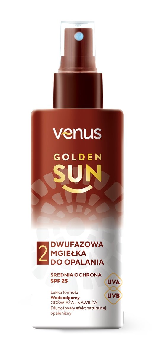 VENUS GOLDEN SUN - DWUFAZOWA MGIEŁKA DO OPALANIA SPF 25 | Sklep EMPIK.COM